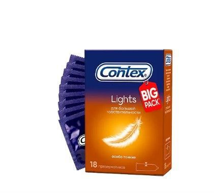 Презервативы Contex Lights особо тонкие, 18 шт, Контекс - купить с ...