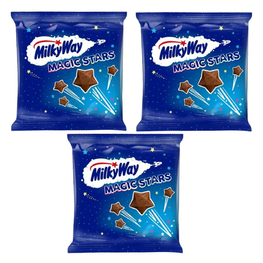 Шоколадные звёздочки Milky Way Magic Stars 3 уп по 33g - купить с ...