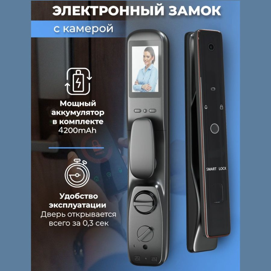 Konan Z6 Умный биометрический электронный дверной замок smart lock ...