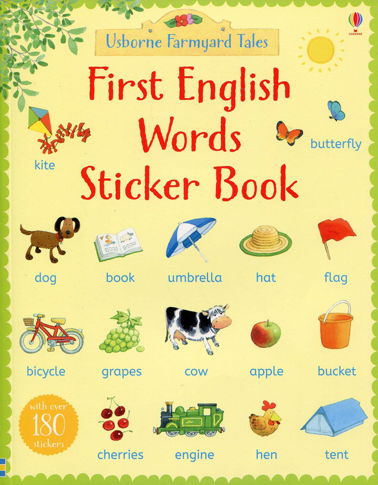 First English Words Sticker Book (with over 180 stickers) - купить с ...