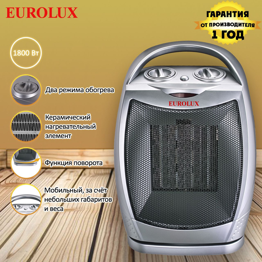 Тепловентилятор ТВК-EU-2 Eurolux - купить с доставкой по выгодным ценам в интернет-магазине OZON ...