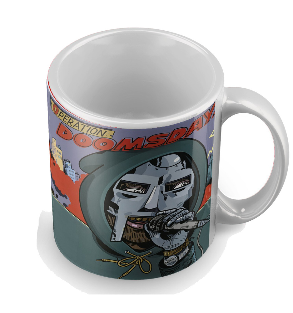 Кружка "MF DOOM(рэперская, 2Pac, The Notorious B.I.G., Snoop Dogg, N.W ...