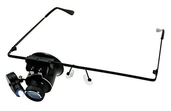 Лупа-очки Kromatech налобная монокулярная 20x, с подсветкой (1 LED) MG9892A - купить с доставкой ...