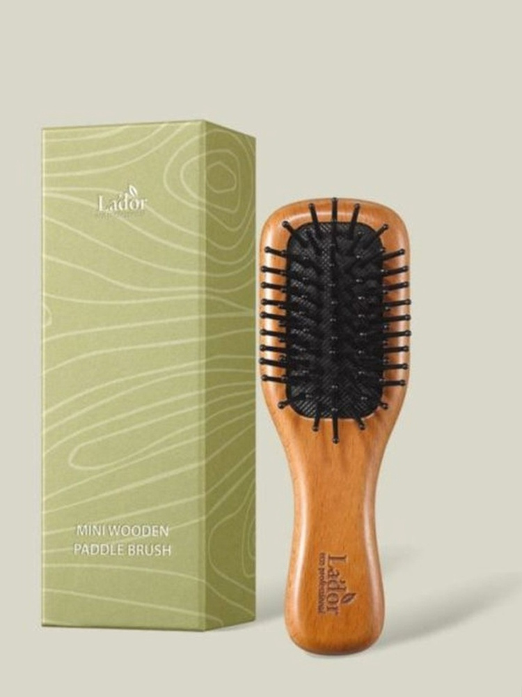 Lador Расческа для волос деревянная Mini Wooden Paddle Brush - купить с ...