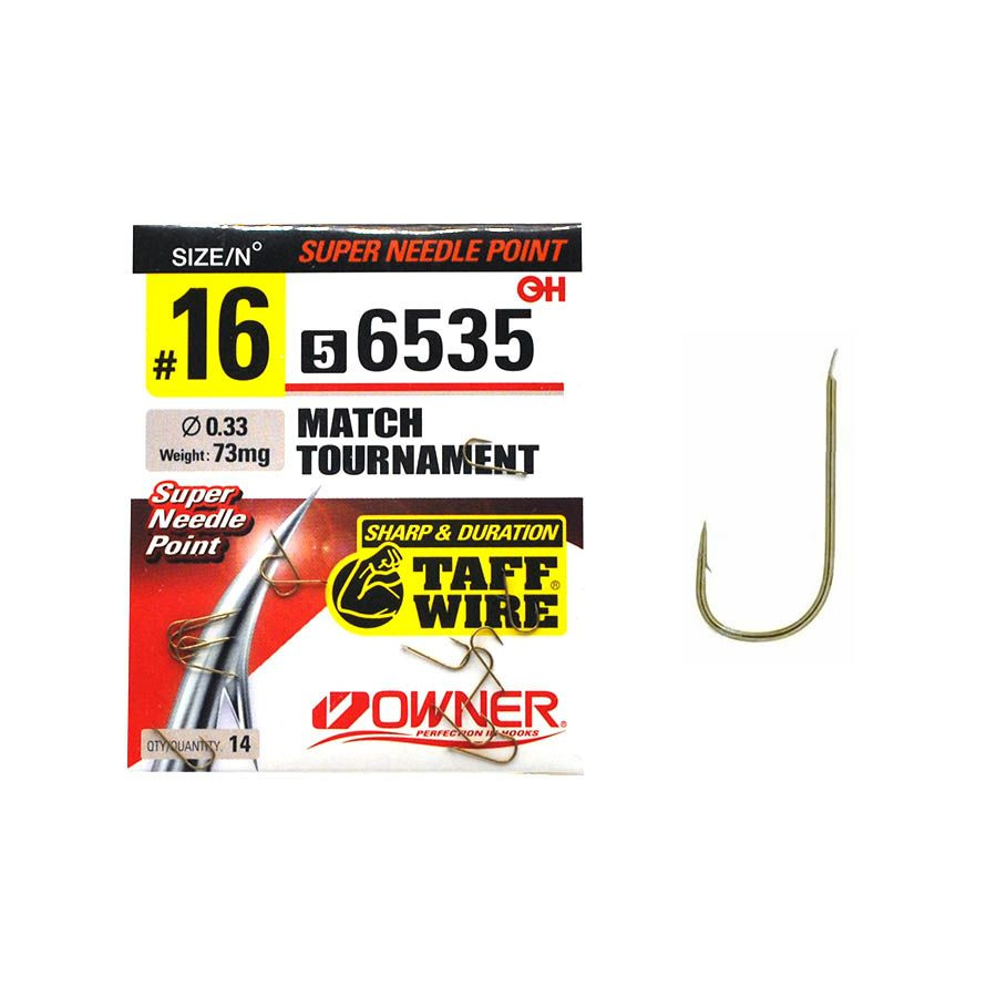 Крючок рыболовный OWNER 56535 Match Tournament №16 (14шт) - купить с ...