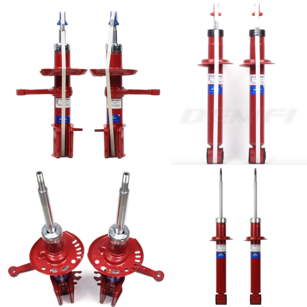 Стойки и амортизаторы 2170 приора DEMFI (премиум, газомасляные занижение -50мм) лев.прав ...