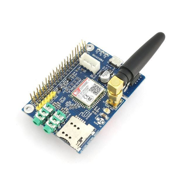 GPRS GSM шилд (HAT) для RaspberryPi на SIM800C - купить с доставкой по ...