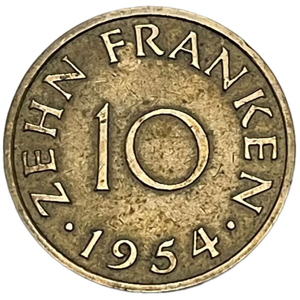 Германия, Протекторат Саар 10 франков 1954 г. (4) - купить в интернет-магазине OZON с быстрой ...