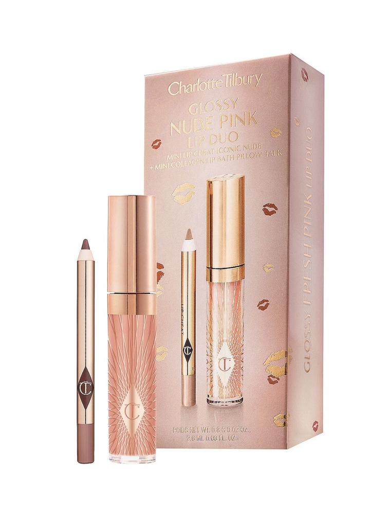 Набор для макияжа губ CHARLOTTE TILBURY Glossy Lip Duo оттенок Nude ...