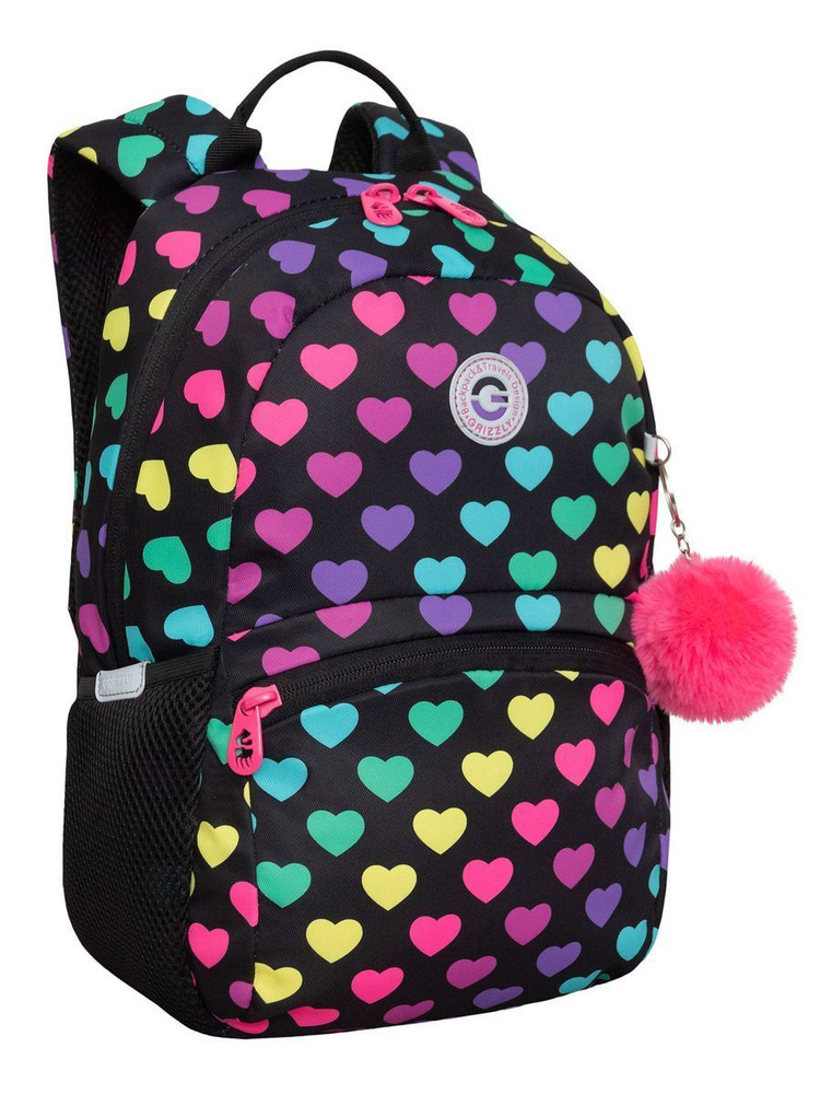 Рюкзак молодежный школьный для девочки подростка Grizzly / портфель для ...