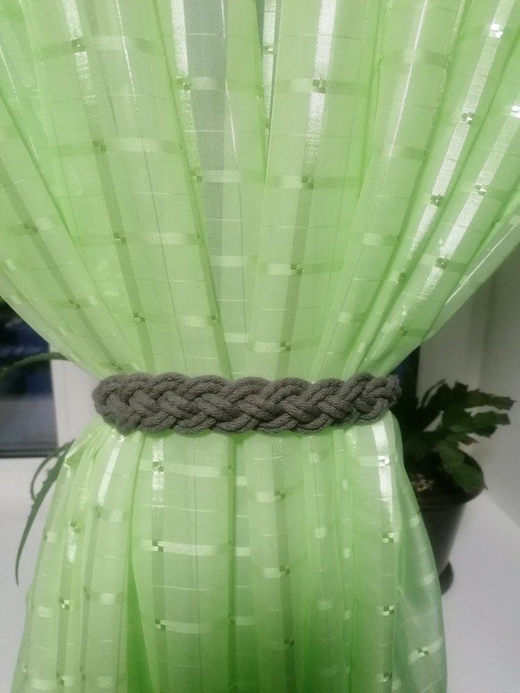 Подхват для штор магнитный из джута / хлопкового шнура купить по низкой ...