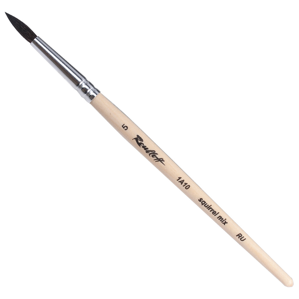 Roubloff Кисть для рисования Круглая №5, 1 шт. - купить с доставкой по выгодным ценам в интернет ...