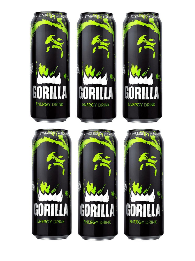 Энергетический напиток Gorilla Горилла Классический 6 шт по 0 45 л ж