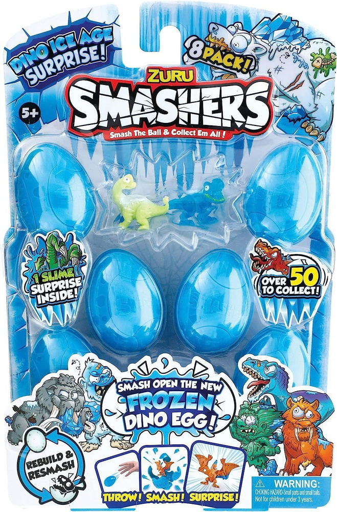 Zuru Smashers Dinosaur Egg Series 3 Набор Игровой набор Ледниковый ...