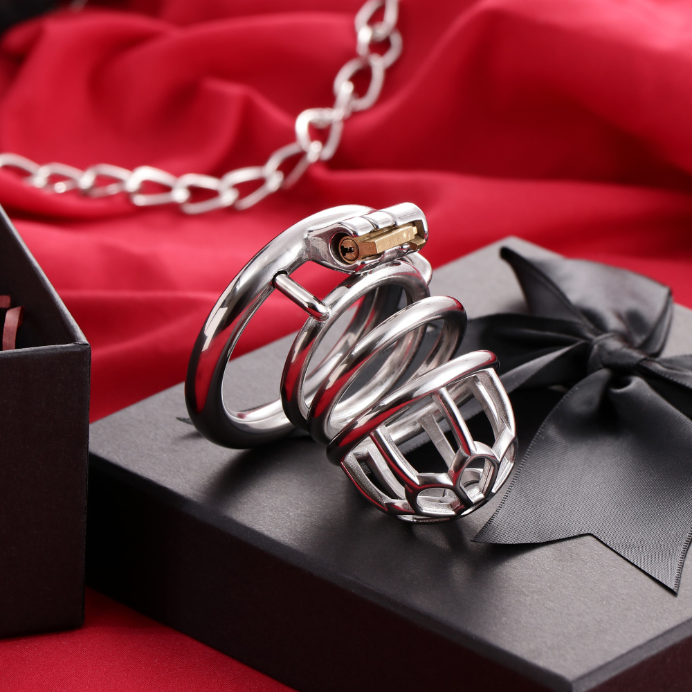 Frrk Мужское устройство целомудрия металлическая клетка для члена Bdsm секс игрушки для