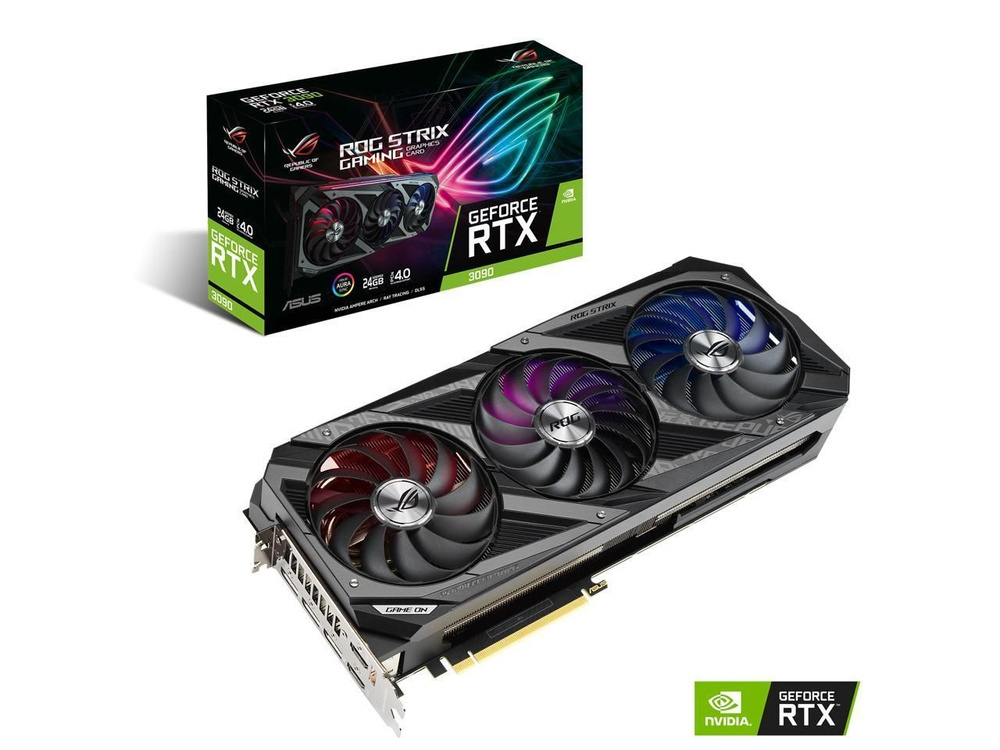 Видеокарта ASUS GeForce RTX 3090, 24 ГБ GDDR6X - купить по низким ценам ...