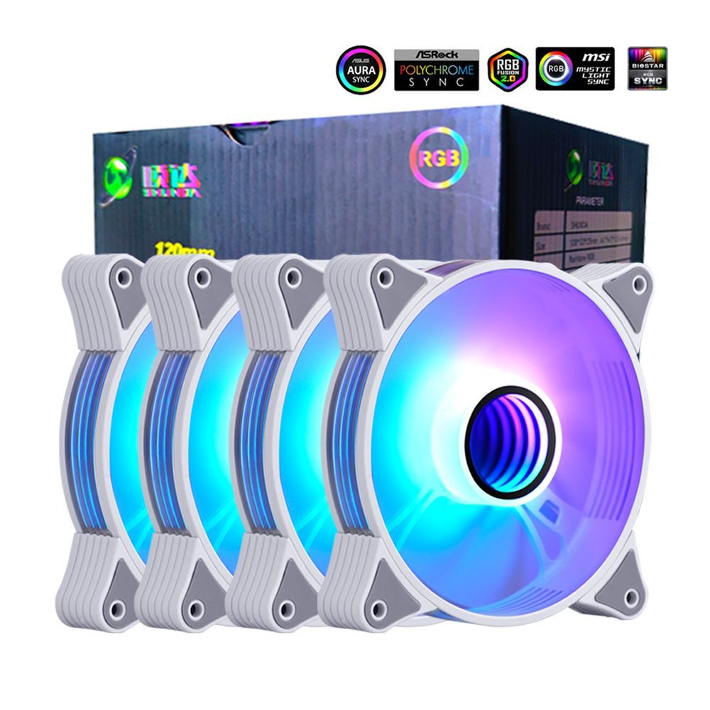 Iwongou кулера для корпуса пк 4 In 1 вентиляторы Argb 120mm With реобас
