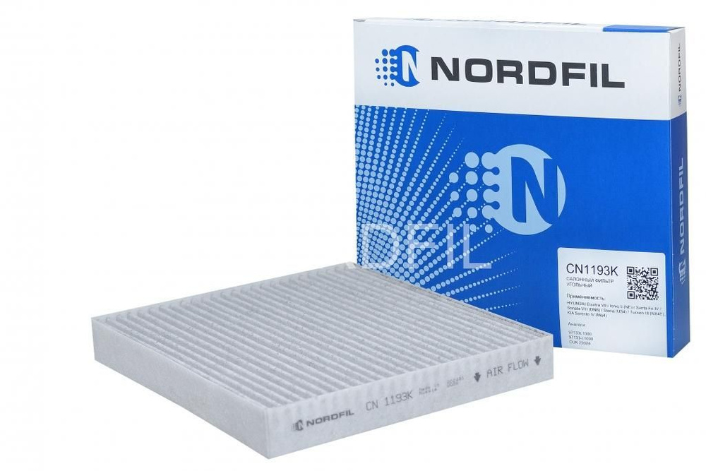 Фильтр салонный NORDFIL Фильтр салона Hyundai Elantra VII, Santa Fe IV ...