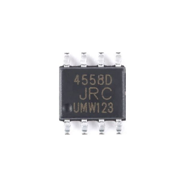 Микросхема JRC4558D (4558D)SOP-8. Двухканальный операционный усилитель ...