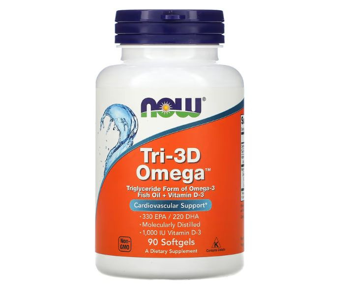 Now Foods Tri-3D Omega, 90 капсул - купить с доставкой по выгодным ...