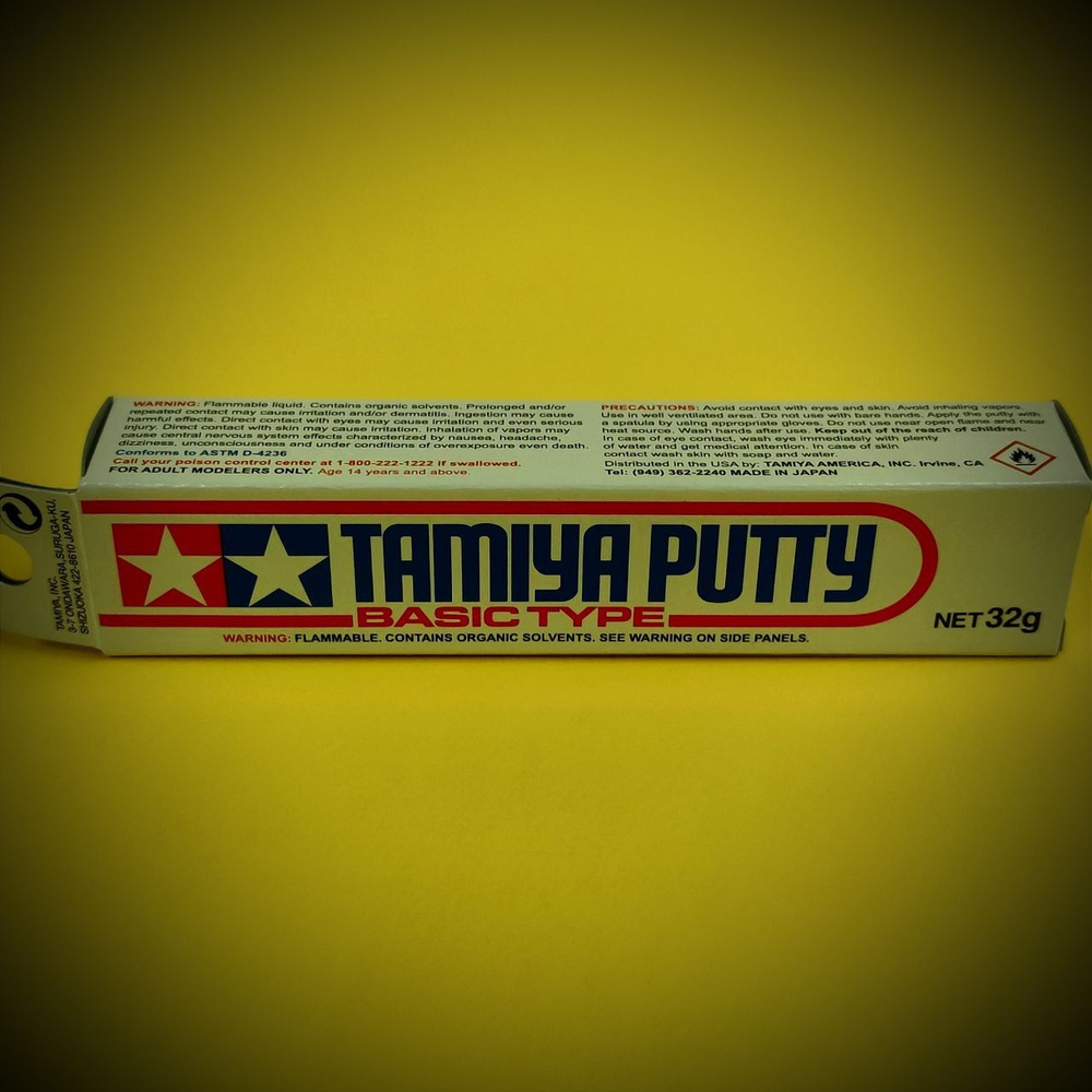 Шпаклевка базовая серая, тюбик 32гр. Tamiya putty (basic type) 87053 - купить с доставкой по ...