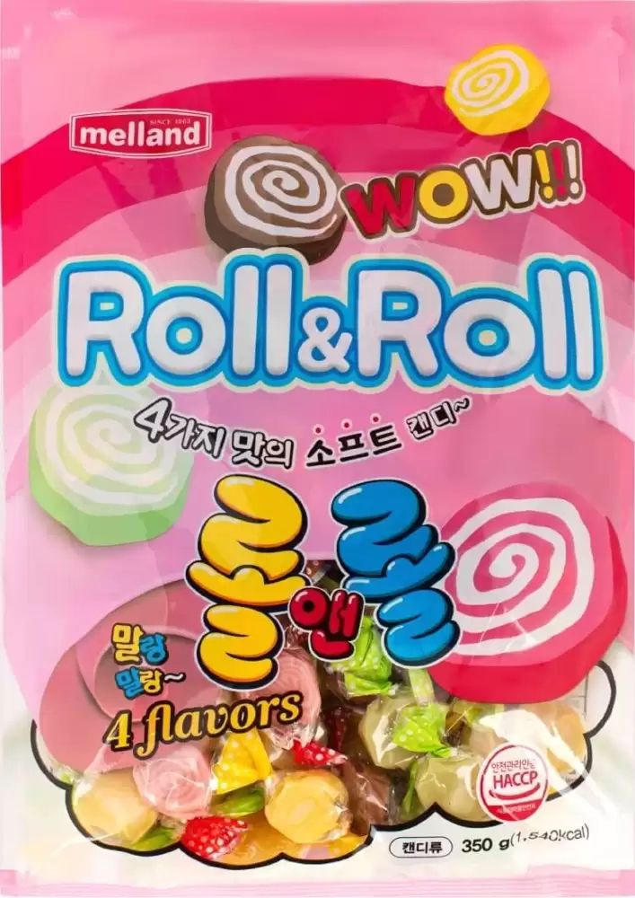 Жевательные конфеты фруктовые Roll & Roll Soft candy Melland 350 г ...