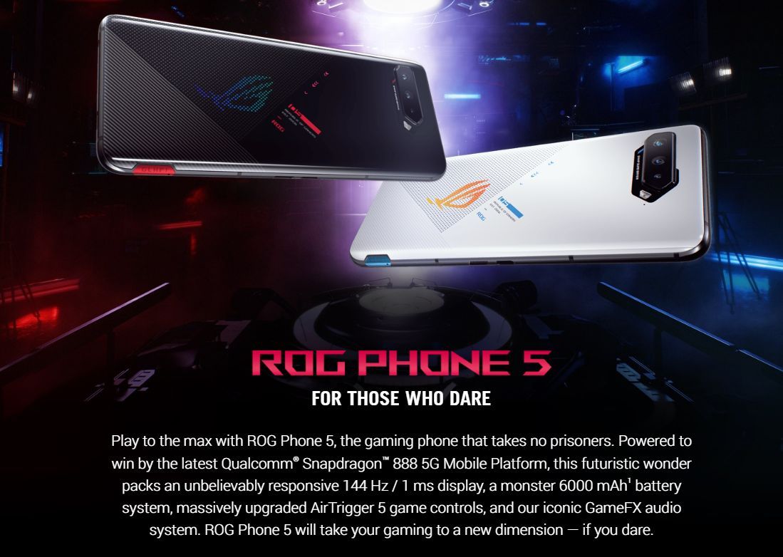 Смартфон ROG ROG phone 5 12GB/256GB Phantom Black - купить по выгодной ...