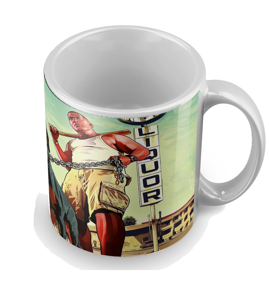 Кружка "GTA 5-4 (гта, гранд теф ауто, grand theft auto, вай сити, сан ...