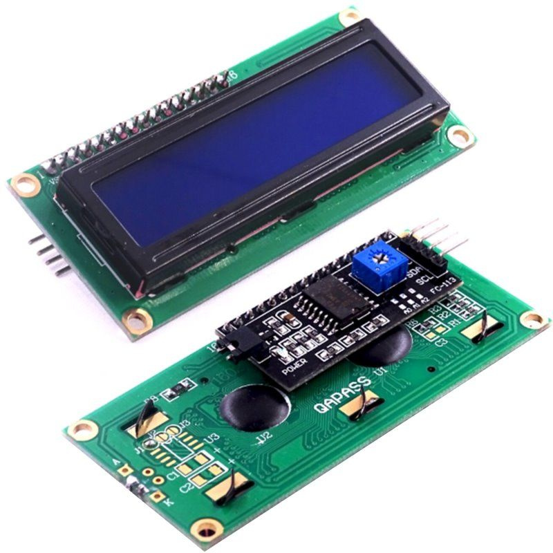 LCD 1602 I2C Blue, Дисплей 1602, 16х2 символов, синий фон, белые ...