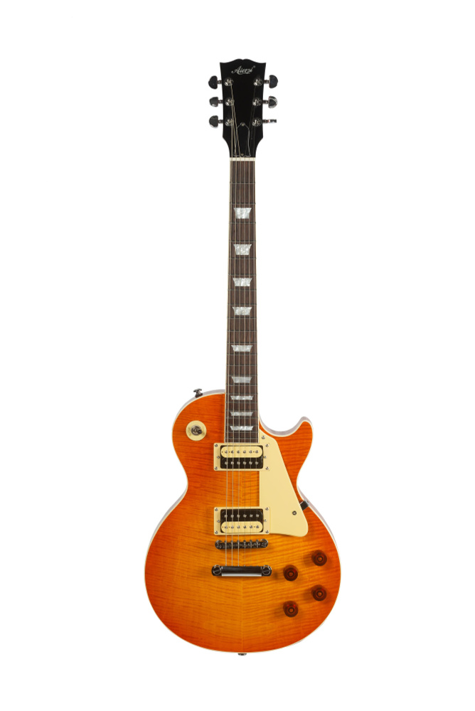 AIERSI LP-24 Sweet Honey Burst Электрогитара, форма корпуса - лес пол ...