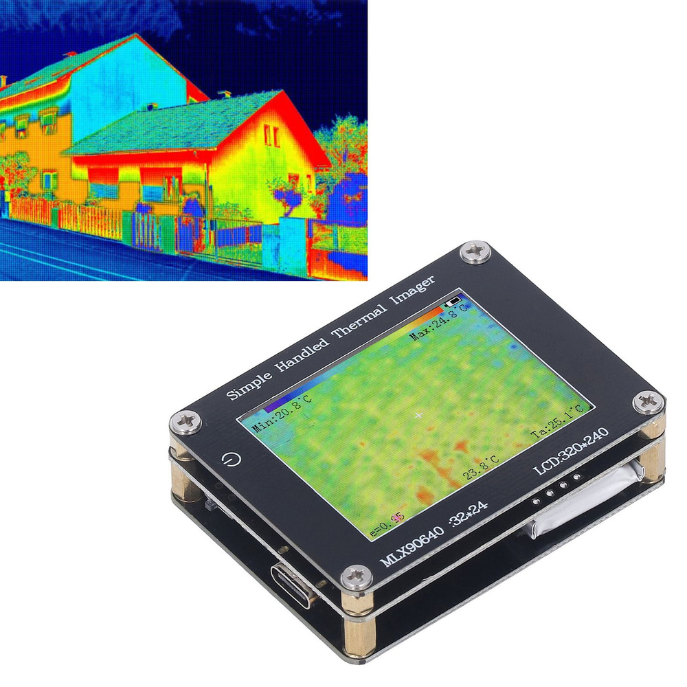 MLX90640 ESF-BAB Портативный многофункциональный тепловизор - купить с ...