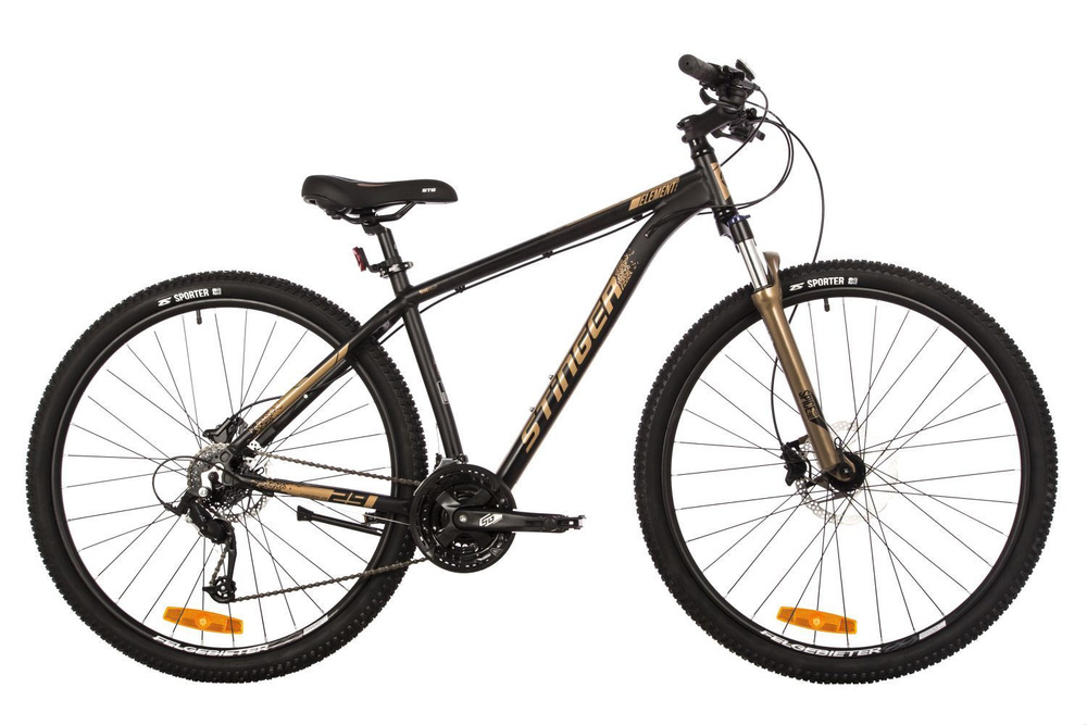 Велосипед, STINGER 29" ELEMENT PRO золотистый, алюминий, размер 18 ...