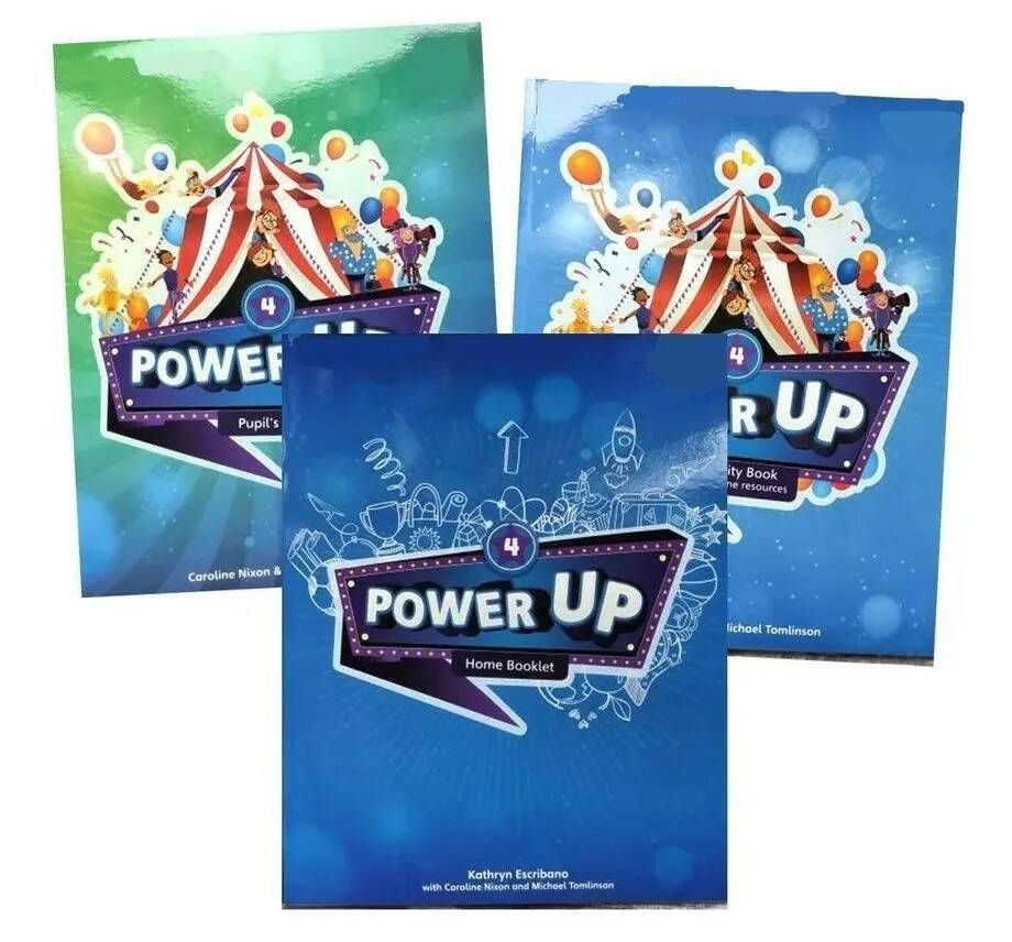 Power Up 4. Level 4. Pupil's Book (with DVD)+Activity Book+Home Booklet ...