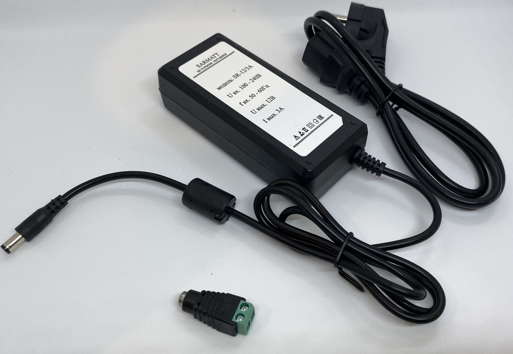 Блок питания SR-12/3A стабилизированный, сетевой, 12В 3А - купить с ...