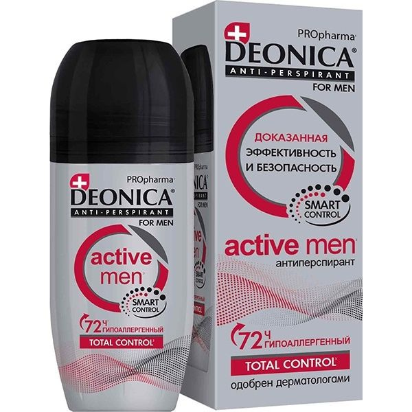 Дезодорант Deonica "ProPharma", Active Men, Антиперспирант, ролик, 50 мл - купить с доставкой по ...
