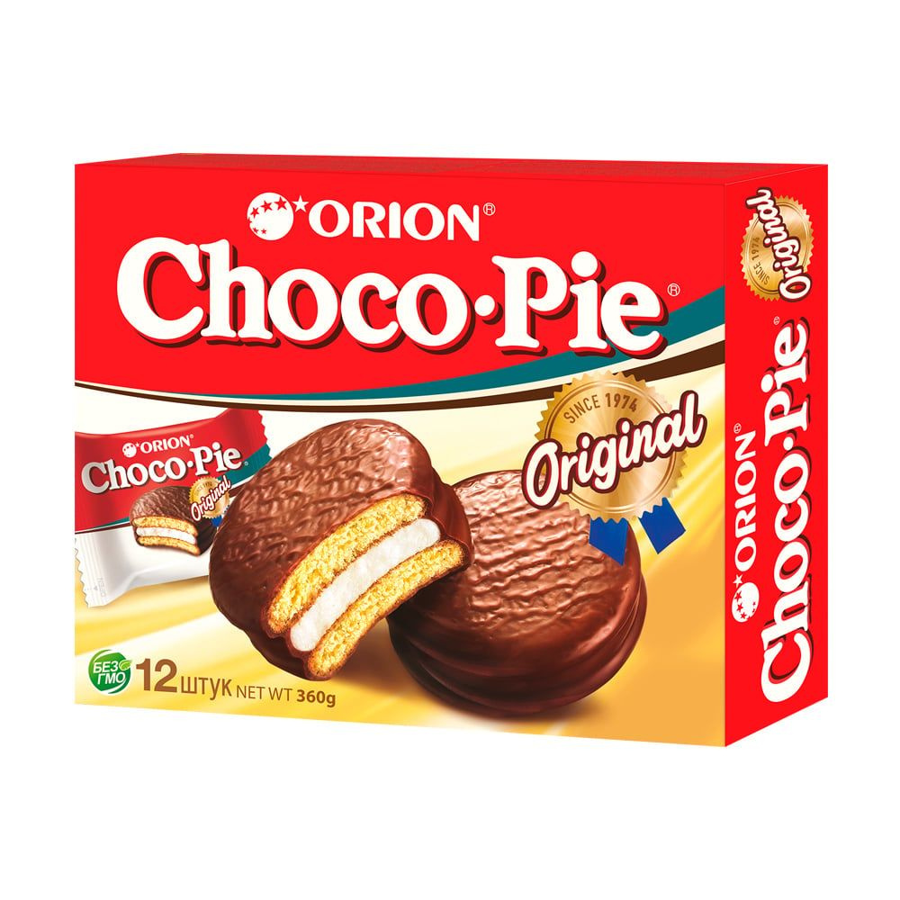 Кондитерское изделие "Choco Pie", Orion, 360 г - купить с доставкой по выгодным ценам в интернет ...