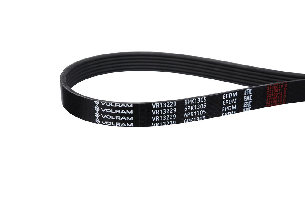 Ремень генератора c ГУР без кондиционера VOLRAM VR13229 (6РК1305) УАЗ ...