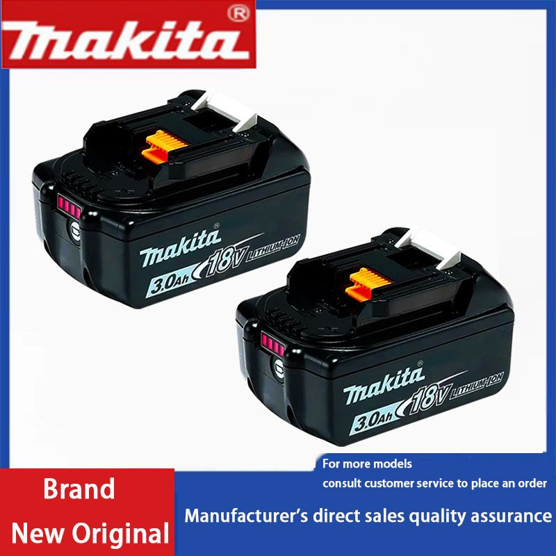 2 шт.Аккумулятор BL1830B LXT Li-Ion 18В Makita 3Ач (индикатор заряда ...