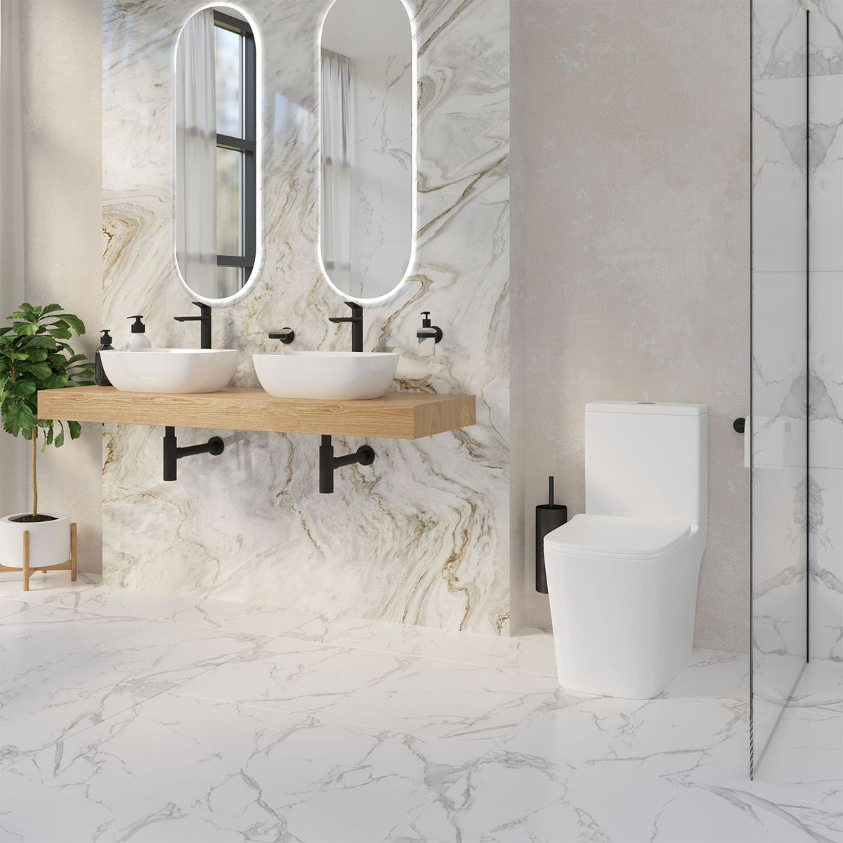 Напольный унитаз Helmken, направление выпуска: Горизонтальное (в стену), 35900002 - купить по ...