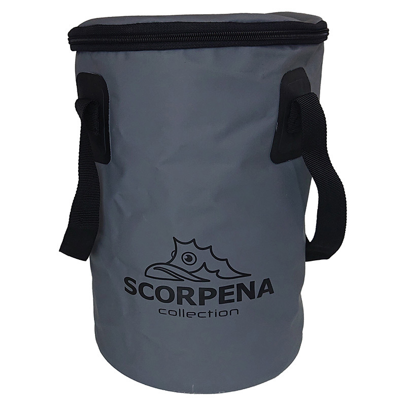 Ведро складное для улова, Scorpena 10 литров, с крышкой. - купить с ...