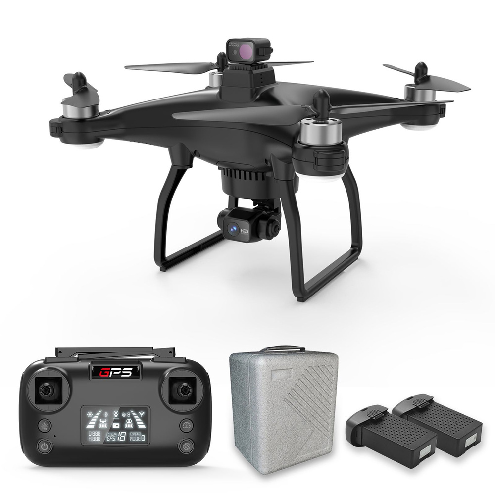 Дрон GPS с камерой 4K 3-осевой подвес 5G Wi-Fi FPV Quadcopter 1000 м ...