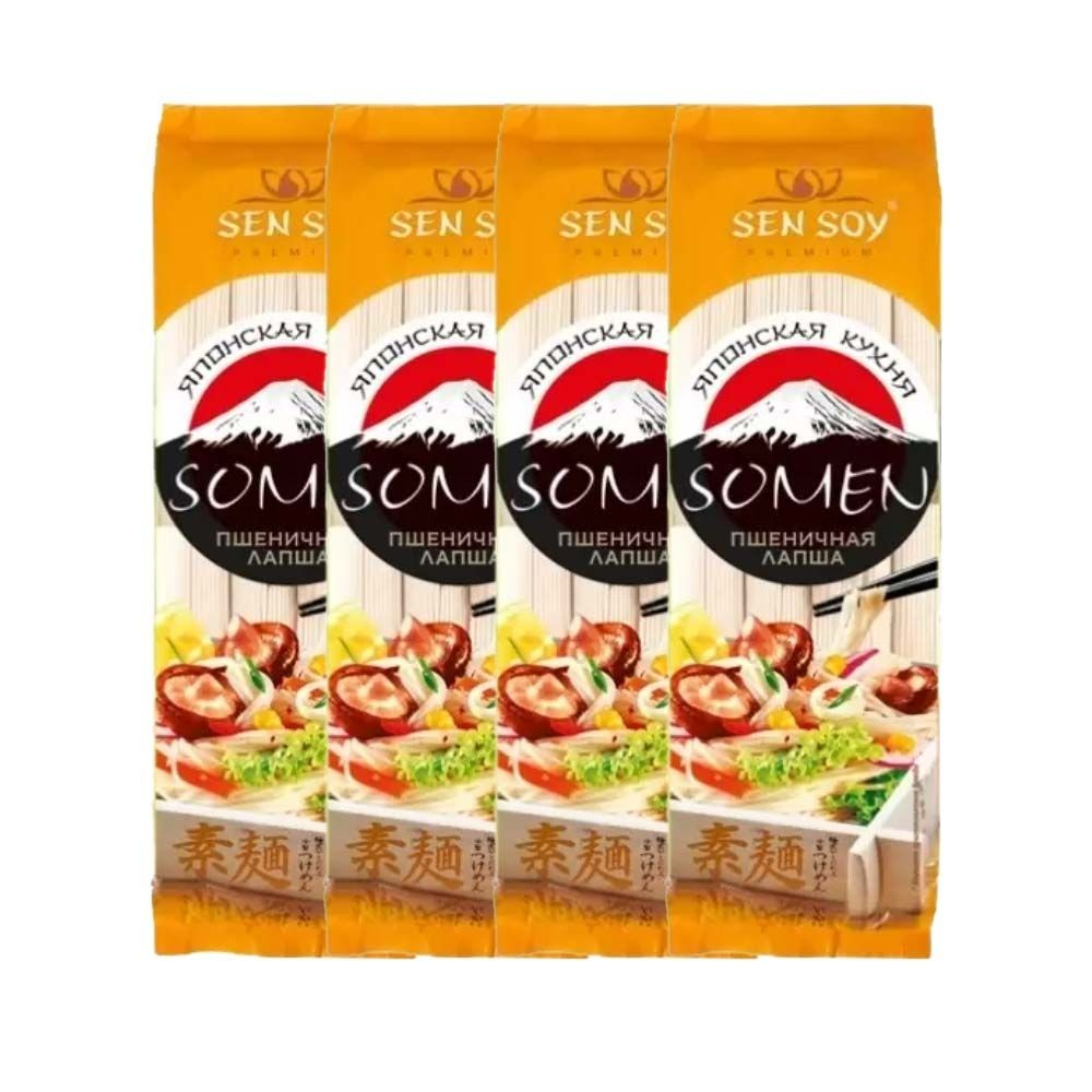 Лапша пшеничная Sen Soy somen 300 г - 4 шт - купить с доставкой по выгодным ценам в интернет ...