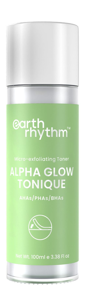 Тоник для лица с BHA, AHA и PHA кислотами / Earth Rhythm Alpha Glow ...