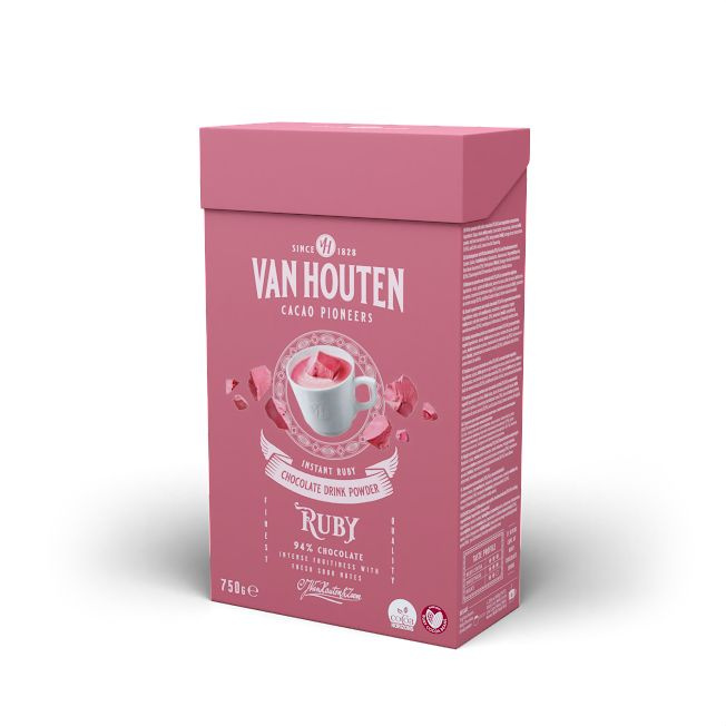 Горячий шоколад Van Houten VH Ruby Chocolate Drink, 750 г - купить с доставкой по выгодным ценам ...