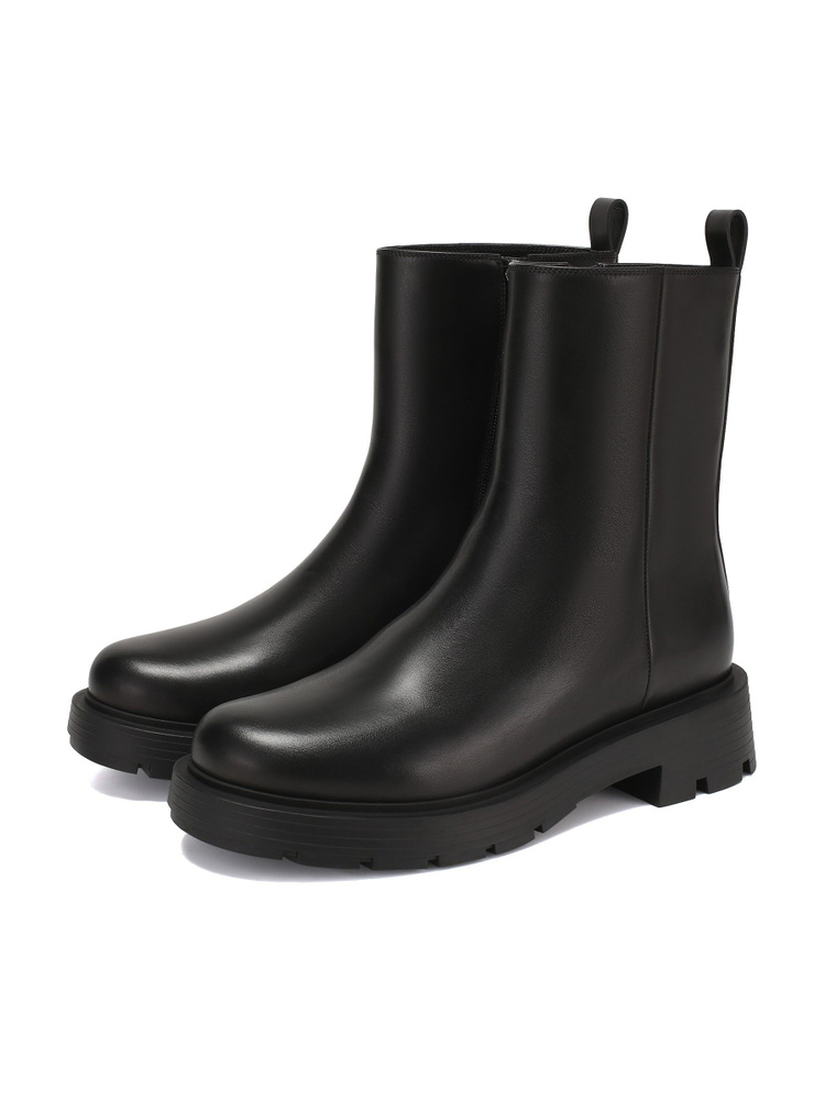 Ботинки Женский EKONIKA черный, размер 35 Зима F Молния Без каблука Россия купить c доставкой на ...