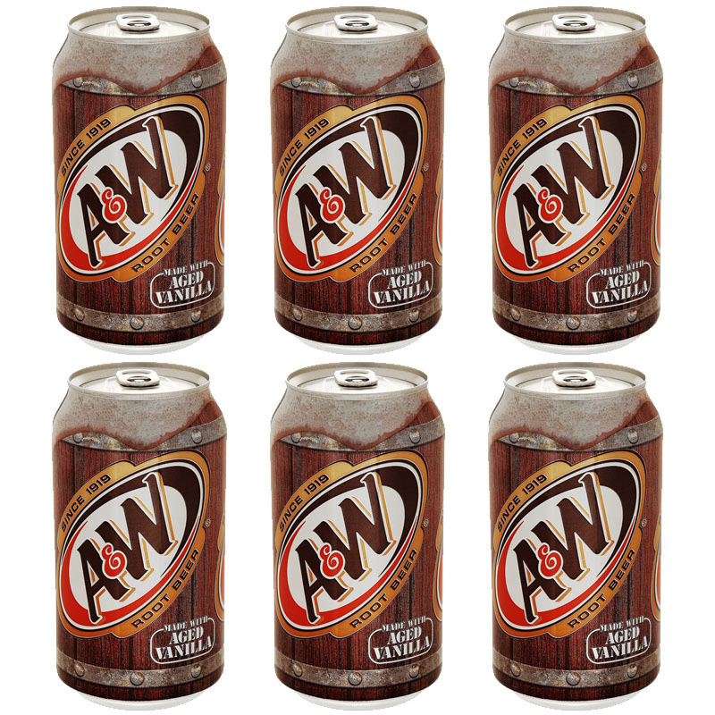 Газированный напиток A&W Root Beer корневое пиво безалкогольное 355мл ...