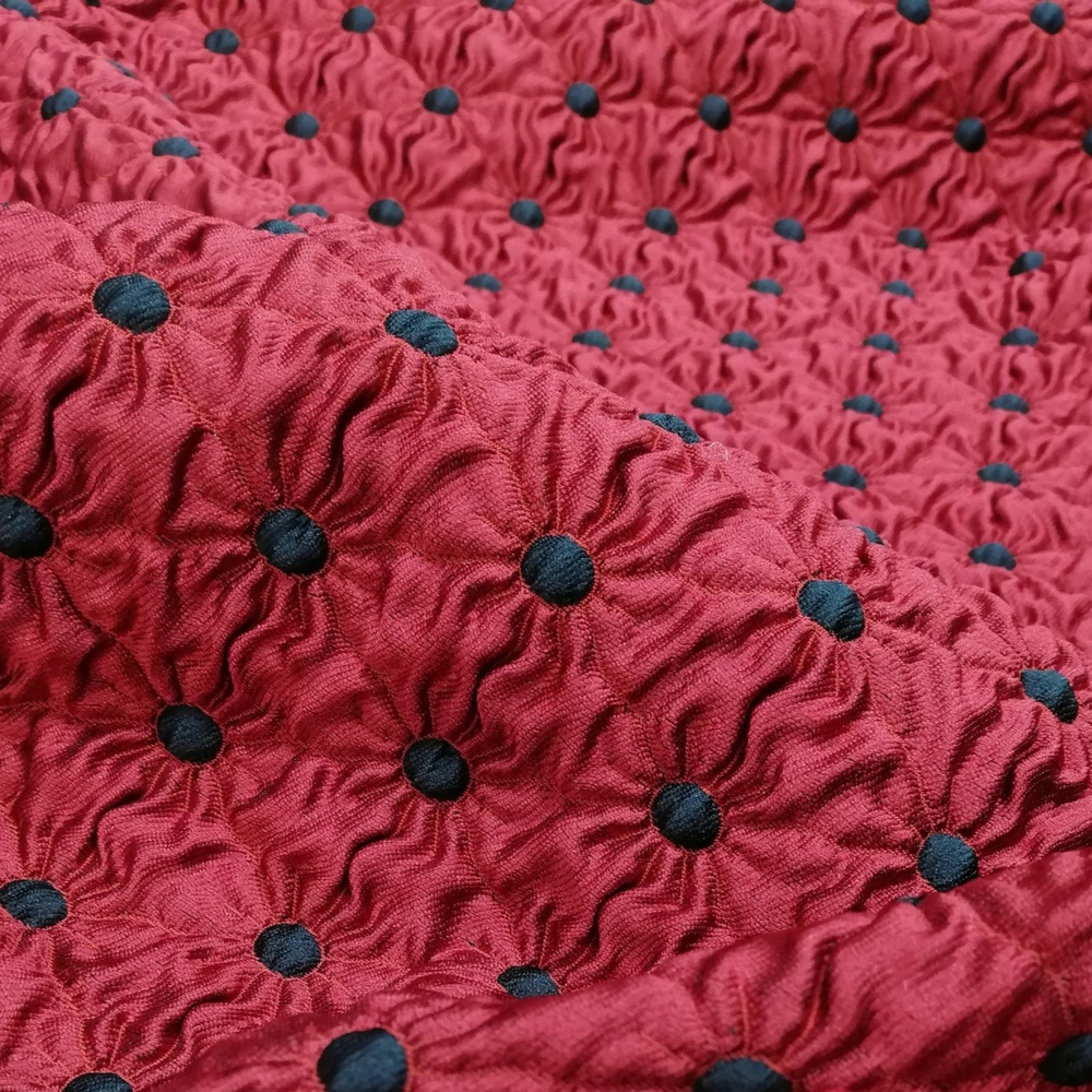 Ткань Жаккард Италия Цвет красный. 1 метр * ширина 1,25 метра - купить ...