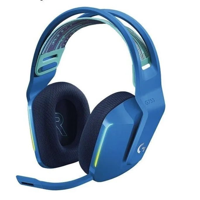 Игровые наушники Logitech G G733, голубой - купить по доступной цене в ...