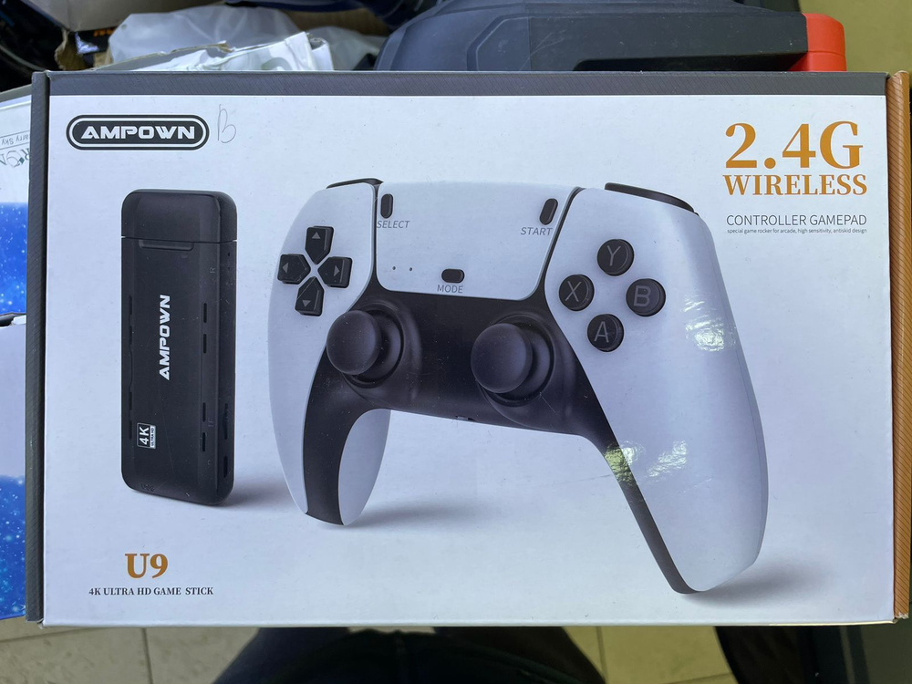 Игровая приставка AMPOWN U9 Retro Wireless Controller Game Stick для PSP/GBA 64G Встроенный ...