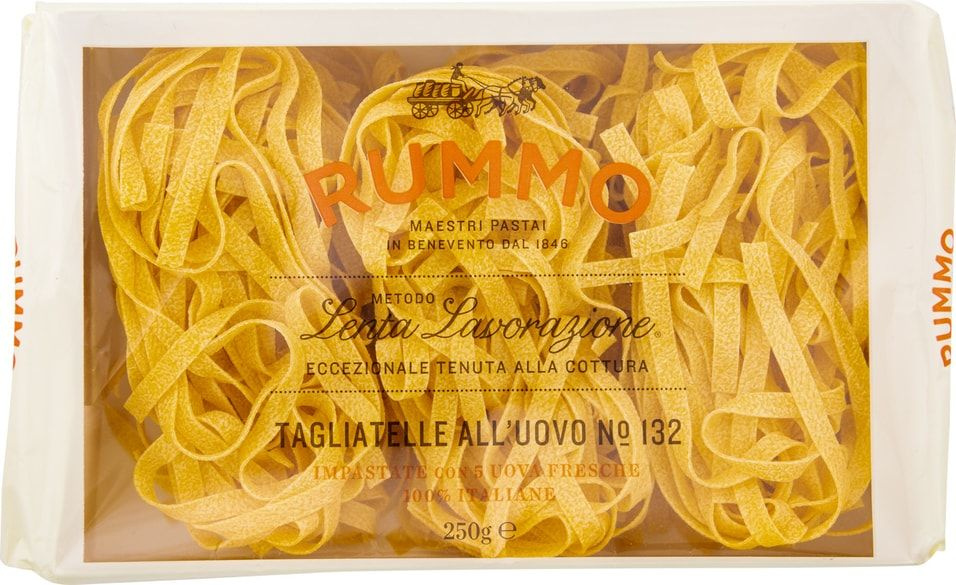 Макароны Rummo Tagliatelle All'Uovo №132 250г х3шт - купить с доставкой ...